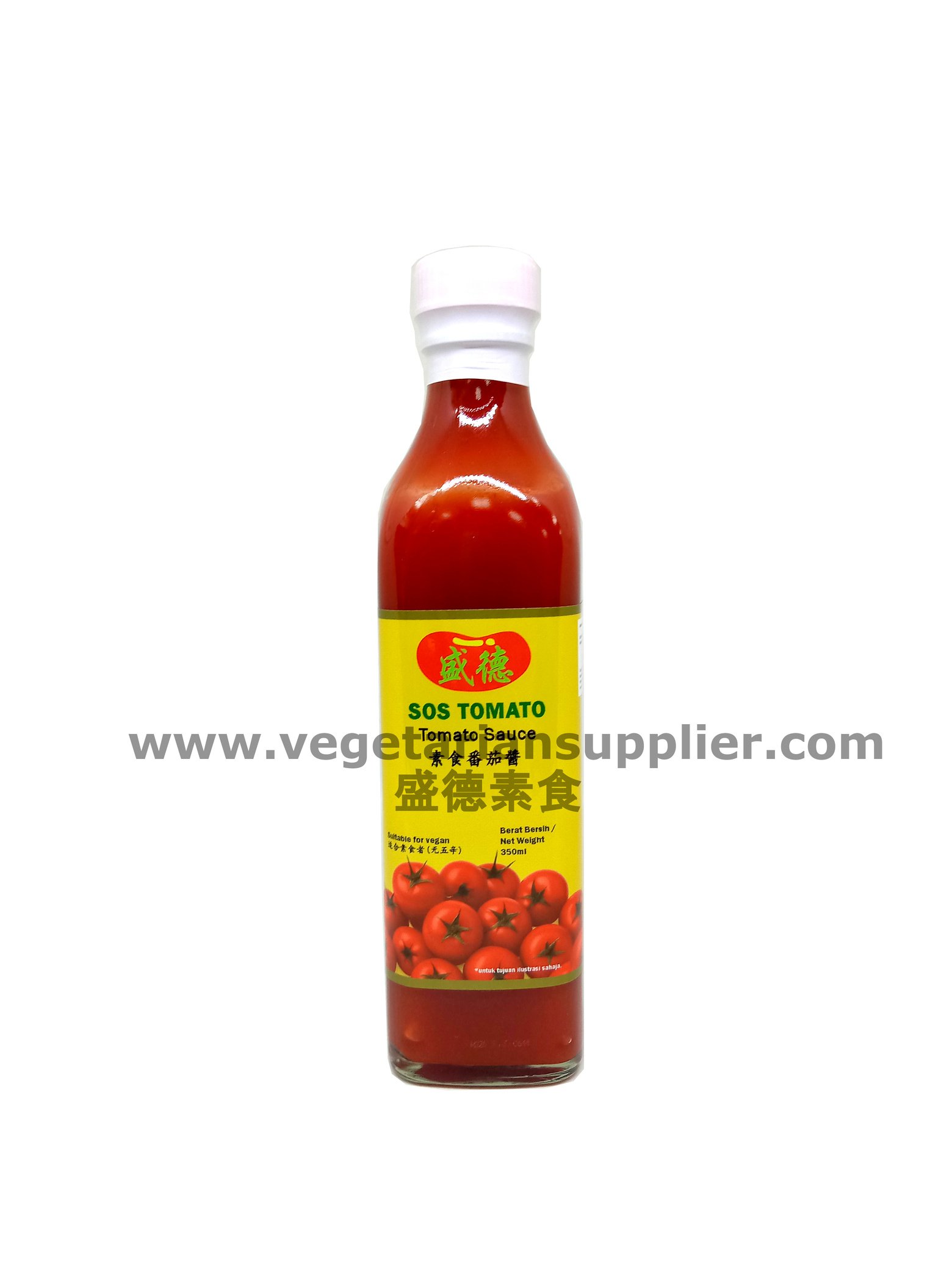 盛德-番茄酱 SD TOMATO SOS 350ML – Shing Tik Vegetarian 盛德素料