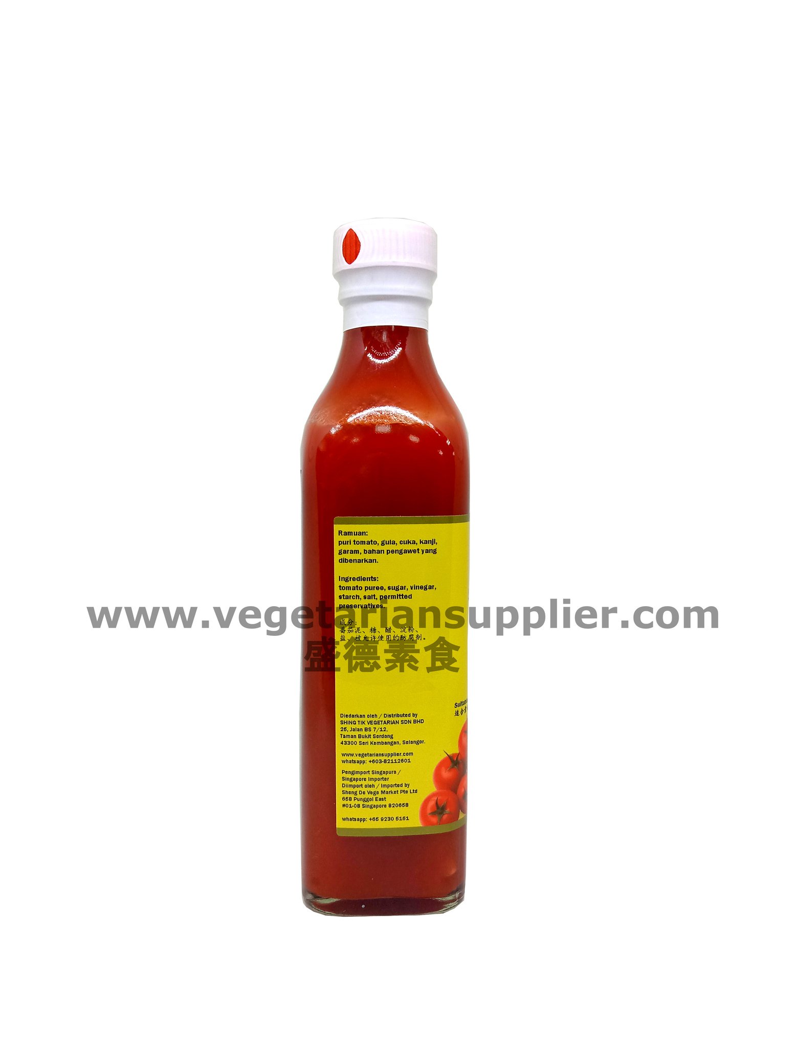 盛德-番茄酱 SD TOMATO SOS 350ML | Shing Tik Vegetarian 盛德素料